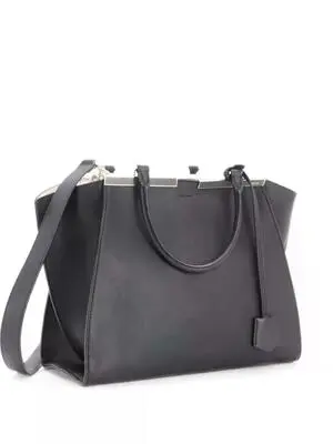 Fendi Petite 3jours Bag Leather Satchel - Black