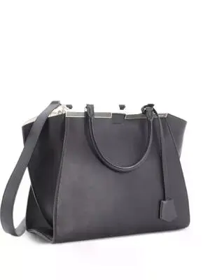 Fendi Petite 3jours Bag Leather Satchel - Black