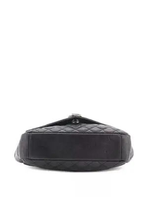 Saint Laurent Classic Monogram Slouchy Envelope Satchel Mixed Matelasse Leather Medium Shoulder Bag