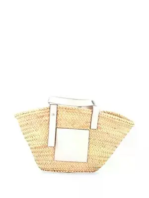 Loewe Basket Raffia Medium Tote Bag - Neutrals