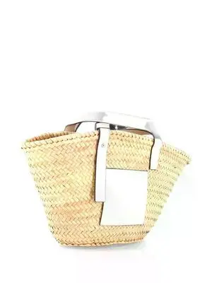 Loewe Basket Raffia Medium Tote Bag - Neutrals