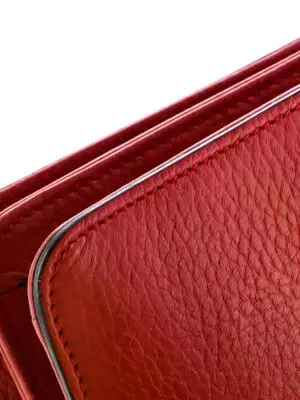 Gucci Interlocking Leather Small Shoulder Bag - Red