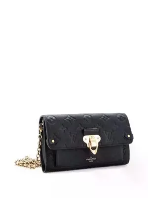 LOUIS VUITTON Vavin Chain Wallet Monogram Empreinte Leather Clutch Bag