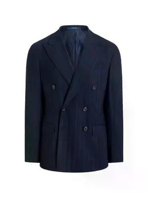 Polo Ralph Lauren Modern Fit Striped Twill Blazer - Blue