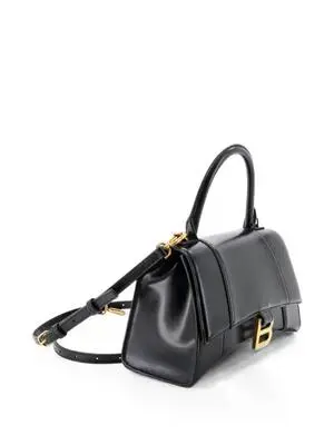 Balenciaga Hourglass Top Handle Bag Leather Small Satchel