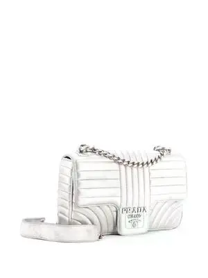 Prada Chain Flap Shoulder Bag Diagramme Quilted Leather Medium Crossbody Bag