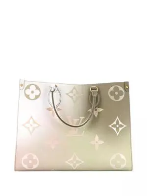 LOUIS VUITTON Onthego Spring In The City Monogram Giant Canvas Mm Tote Bag Green