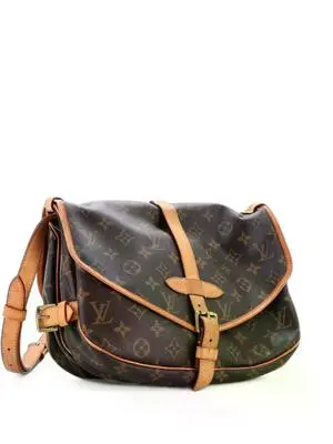 LOUIS VUITTON Saumur Handbag Monogram Canvas 30 Crossbody Bag