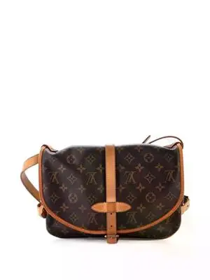 LOUIS VUITTON Saumur Handbag Monogram Canvas 30 Crossbody Bag