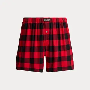 Ralph Lauren Plaid Cotton Flannel Boxer Rl Red