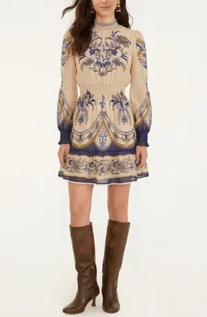 Farm Rio Liz Long Sleeve Minidress