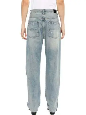 Amiri Distressed Straight-leg Jeans