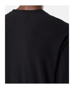 Stone Island Slim-fit Long-sleeve T-shirt With Tonal Compass Logo Patch - Black
