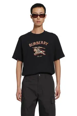Burberry Knight Check Cotton T-shirt