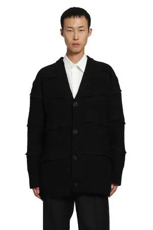 Yohji Yamamoto V-neck Cardigan - Black