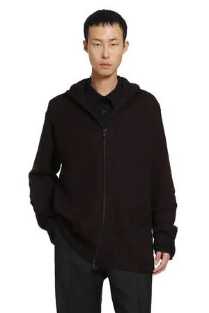 Yohji Yamamoto High-neck Zip Cardigan - Red