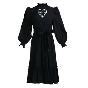KRISTINIT Swiss Dot Heart Dress