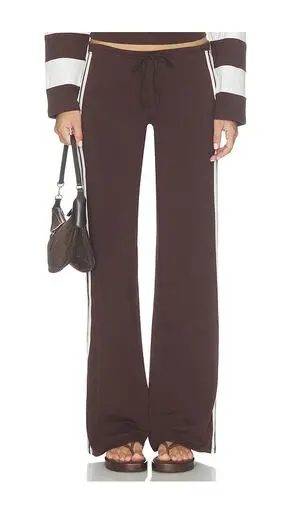 TIGER MIST Collins Track Pant In Chocolate