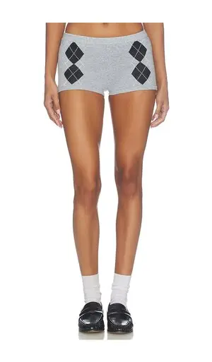 LOVERS AND FRIENDS Gisselle Argyle Short In Grey