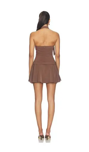 SOVERE / Mavi Mini Dress In Brown