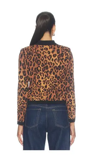 L'Agence Osiris Collared Cardigan In Brown