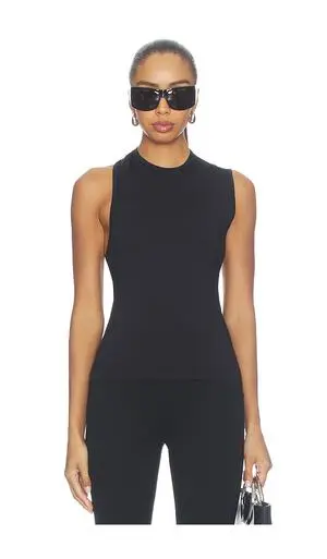 Helmut Lang Asym Cutout Tank - Black