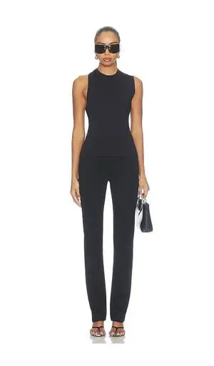 Helmut Lang Asym Cutout Tank - Black