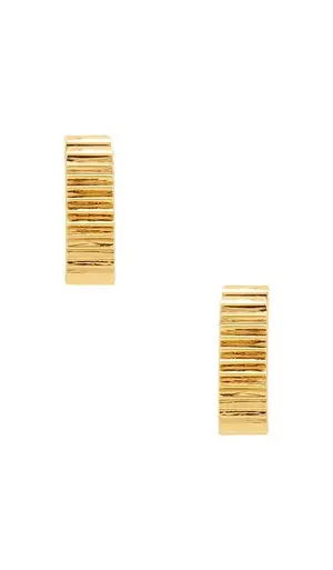 MIRANDA FRYE Debbie Huggies Earrings In Metallic