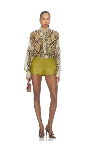 Retrofete Maika Chiffon Blouse In Multi