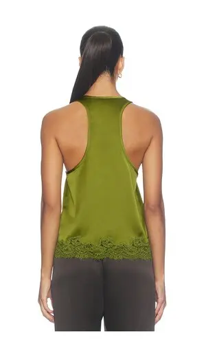 ARTLESS X Wren Lace Top In Olive