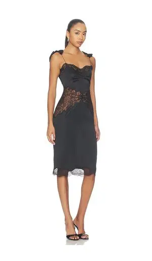 Attico Bodycon Lace Midi Dress