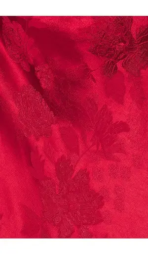 Amanda Uprichard Sonya Maxi Dress With Fringe In Red