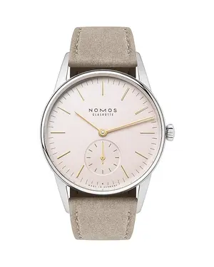 NOMOS GLASHUTTE Orion 33 Watch, 32.8mm - Pink/silver