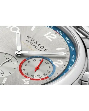 NOMOS GLASHUTTE Club Sport Neomatik Worldtimer Watch, 40mm