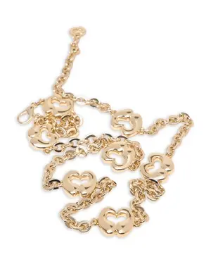 Maje Logo Detail Chain Belt - Light Gold