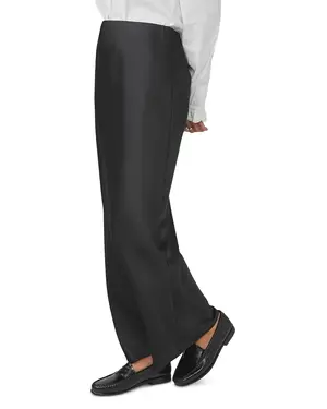 POINT Brushed Straight Maxi Skirt