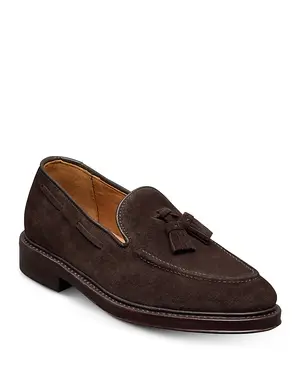 Allen Edmonds Baker Suede Loafers - Chocolate