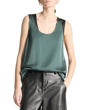 SAINT ART Isola Scoop Neck Tank - Deep Forest