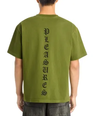 PLEASURES Knight Cotton Graphic Tee