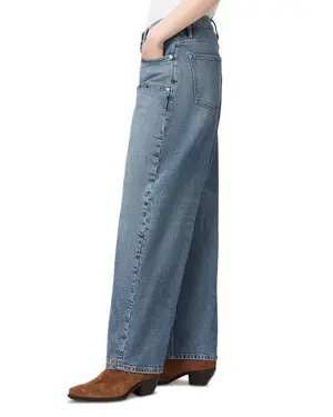ALLSAINTS Sadie High Rise Studded Ankle Barrel Jeans