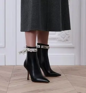 Dior J'adior Heeled Ankle Boot - Black