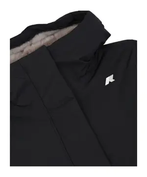 K-WAY Hooded Fleece-lined Coat - Black