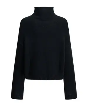 Khaite Marke Cropped Turtleneck Sweater