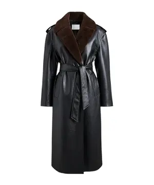 THE FRANKIE SHOP Edra Trench Coat - Black