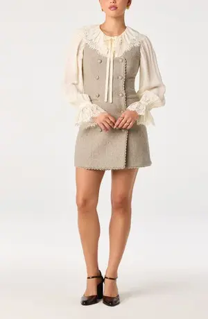 Astr The Label Luna Wool Blend Minidress