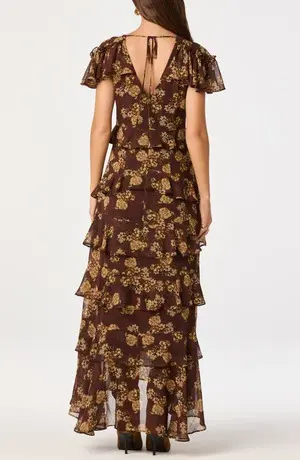 Astr The Label Odalys Ruffle Tiered Maxi Dress