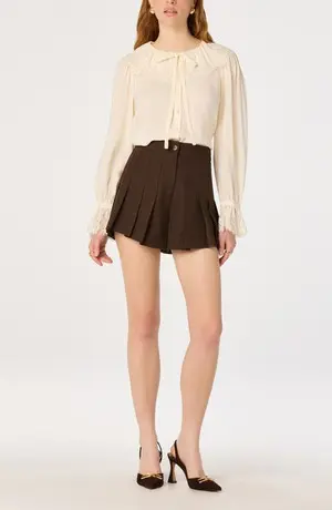 Astr The Label Emberly Lace Trim Top