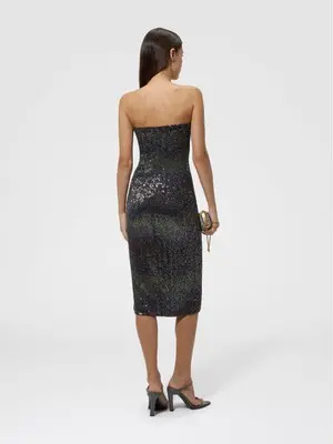 Missoni Dégradé Bustier Long Dress With Sequins