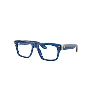 Ray-ban Rb5459m Optics Scuderia Ferrari Collection Eyeglasses Frame Transparent Lenses Polarized - Transparent Blue