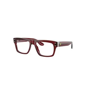 Ray-ban Rb5459m Optics Scuderia Ferrari Collection Eyeglasses Frame Transparent Lenses Polarized - Transparent Red